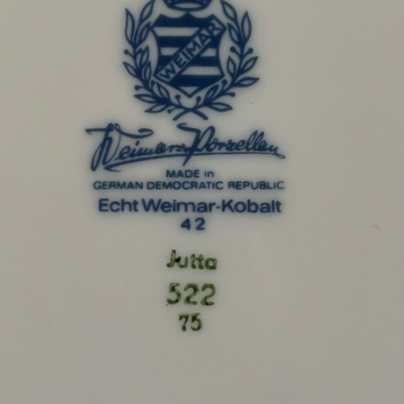 Weimar | Dining | Vintage Stunning Weimar Echt Kobalt 25 Jutta Platter ...